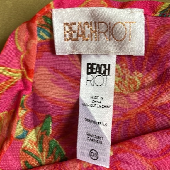 Beach Riot | Swim | Beach Riot Melanie Sarong In Miami Peony One Size ...